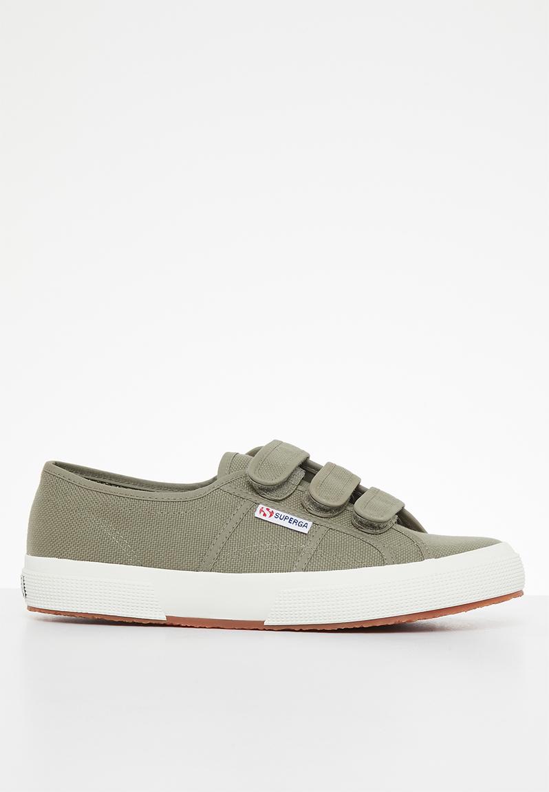2750 cot3strap classic velcro - green safari SUPERGA Sneakers ...