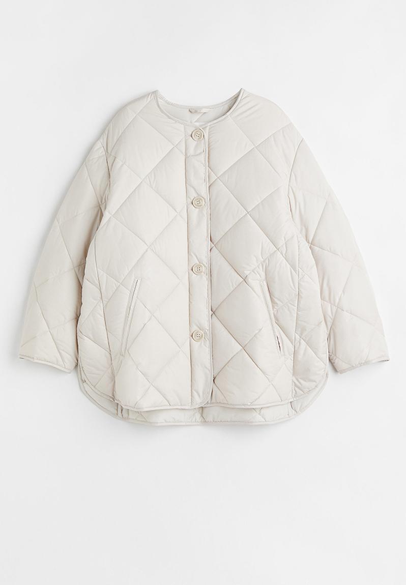 Quilted jacket - cream - 1043486003