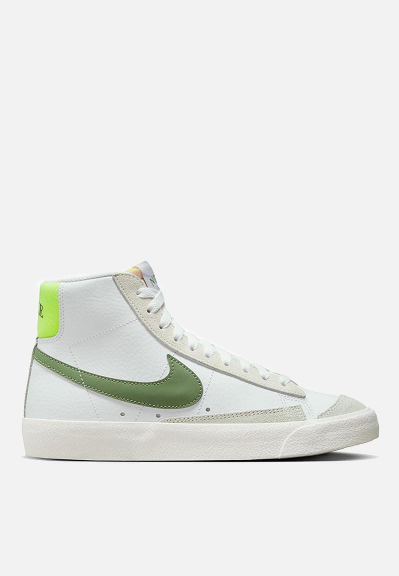 Wmns nike blazer mid '77 - fj4740-100 - white/oil green-sail-volt