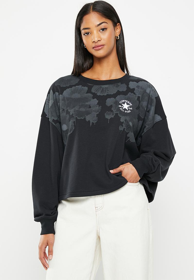 Chuck patch printed crew - converse black