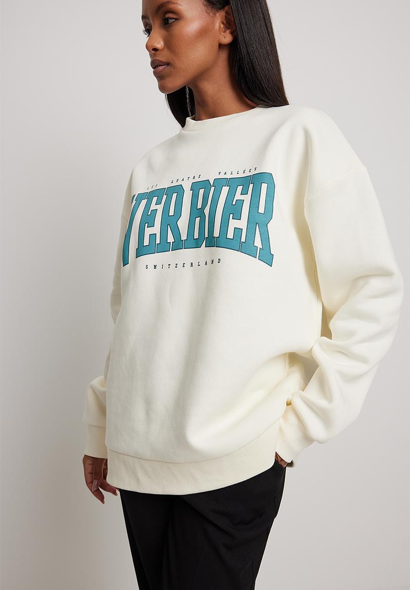 City print sweatshirt - off white NA-KD Hoodies & Sweats | Superbalist.com