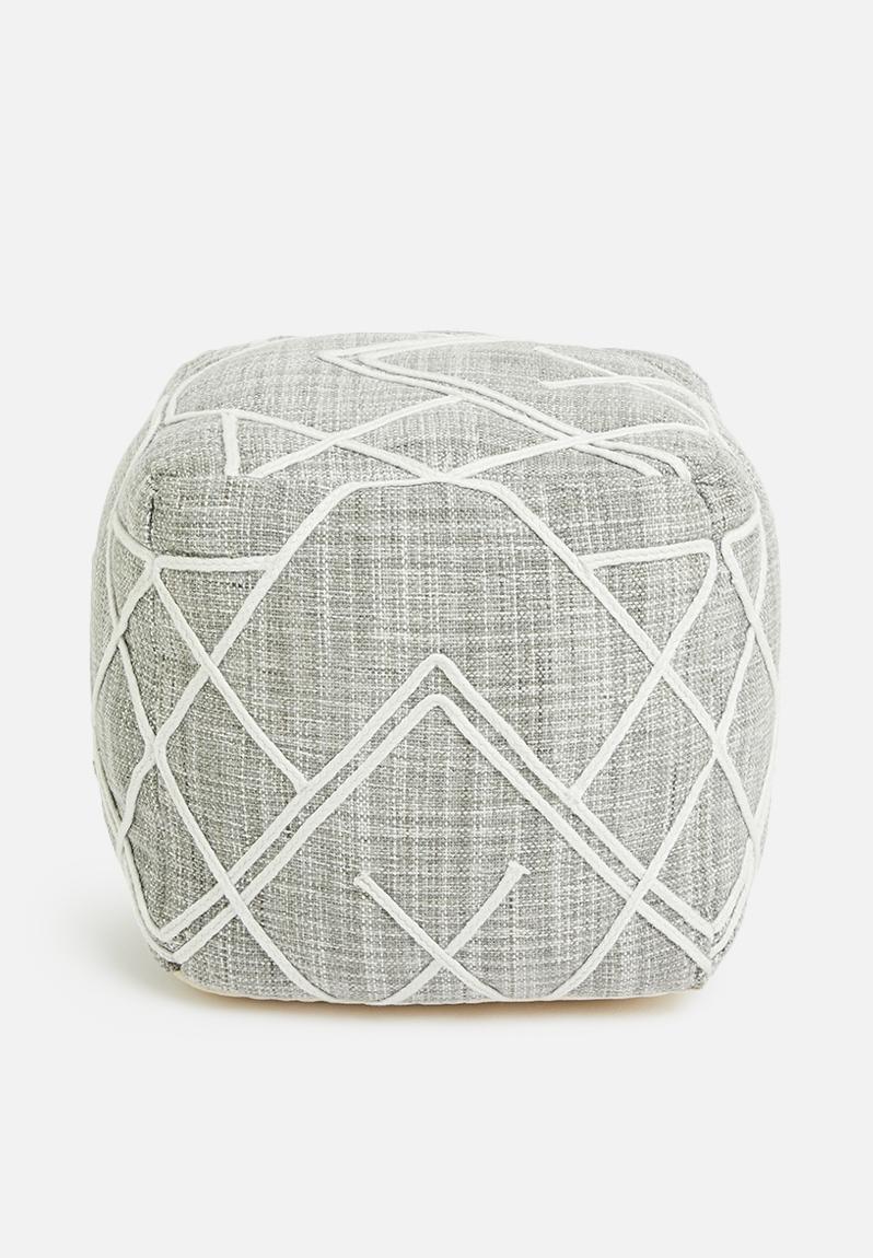 Sia ottoman - grey