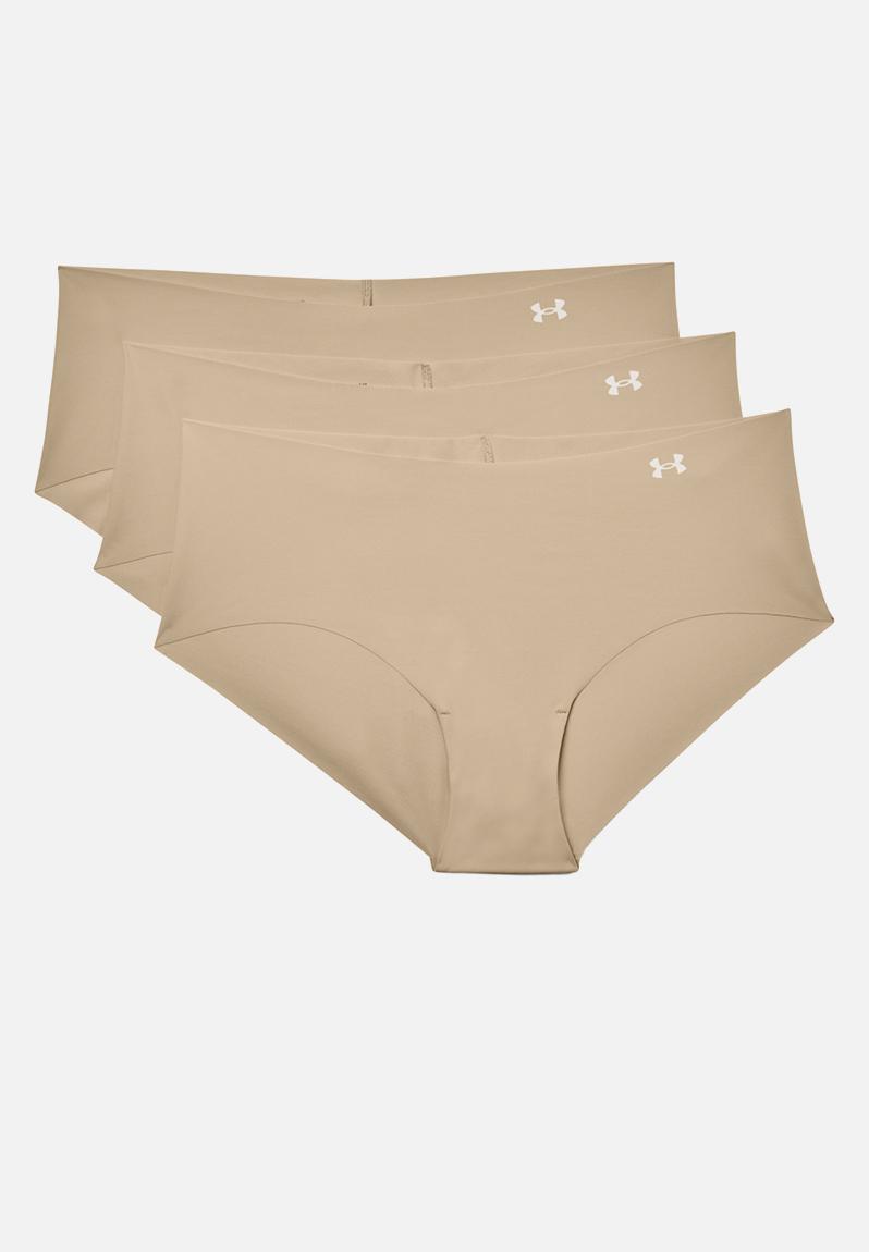 pure stretch hipster 3pack - beige/beige/white