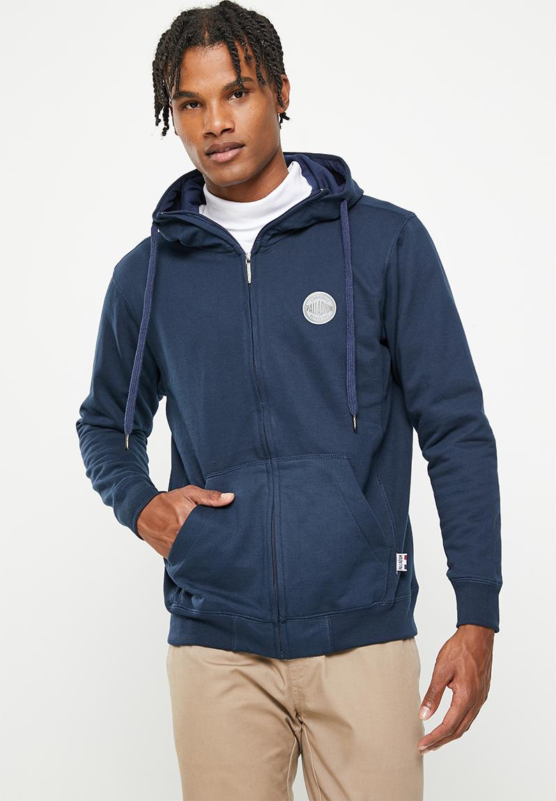 Palladium zip thru hoodie - navy