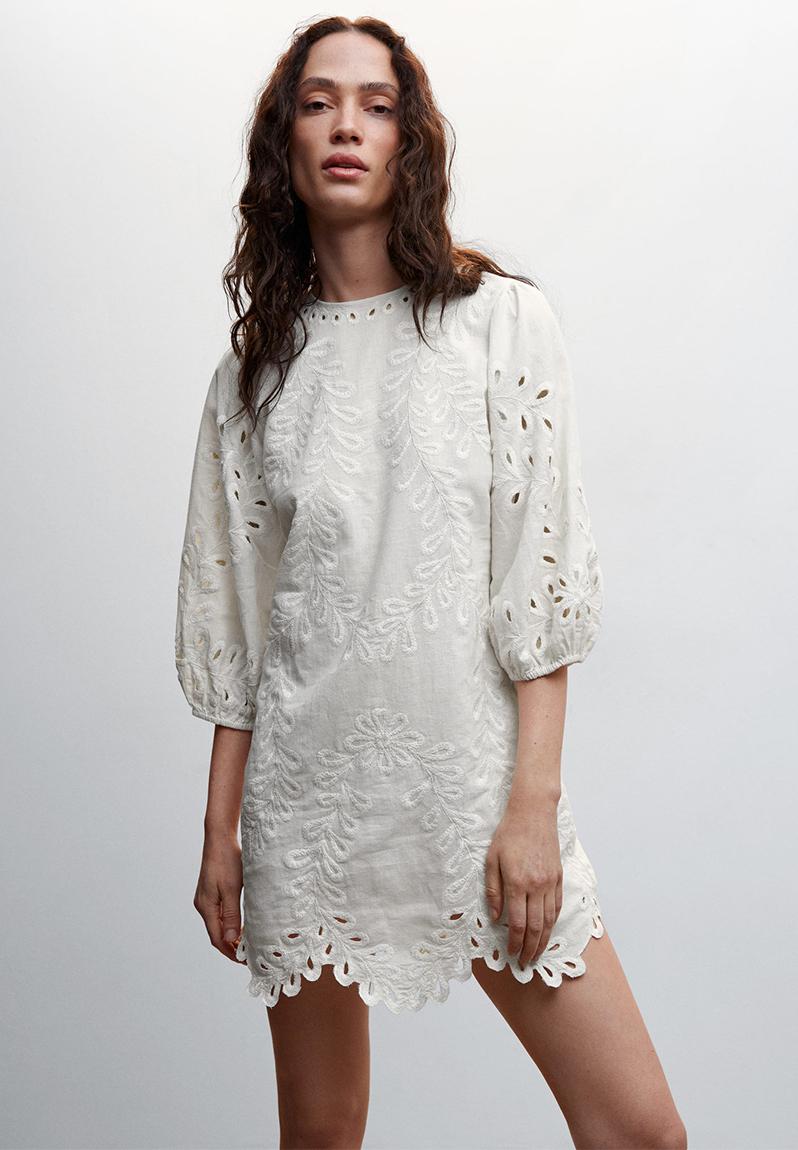 Dress embro - ecru MANGO Occasion | Superbalist.com