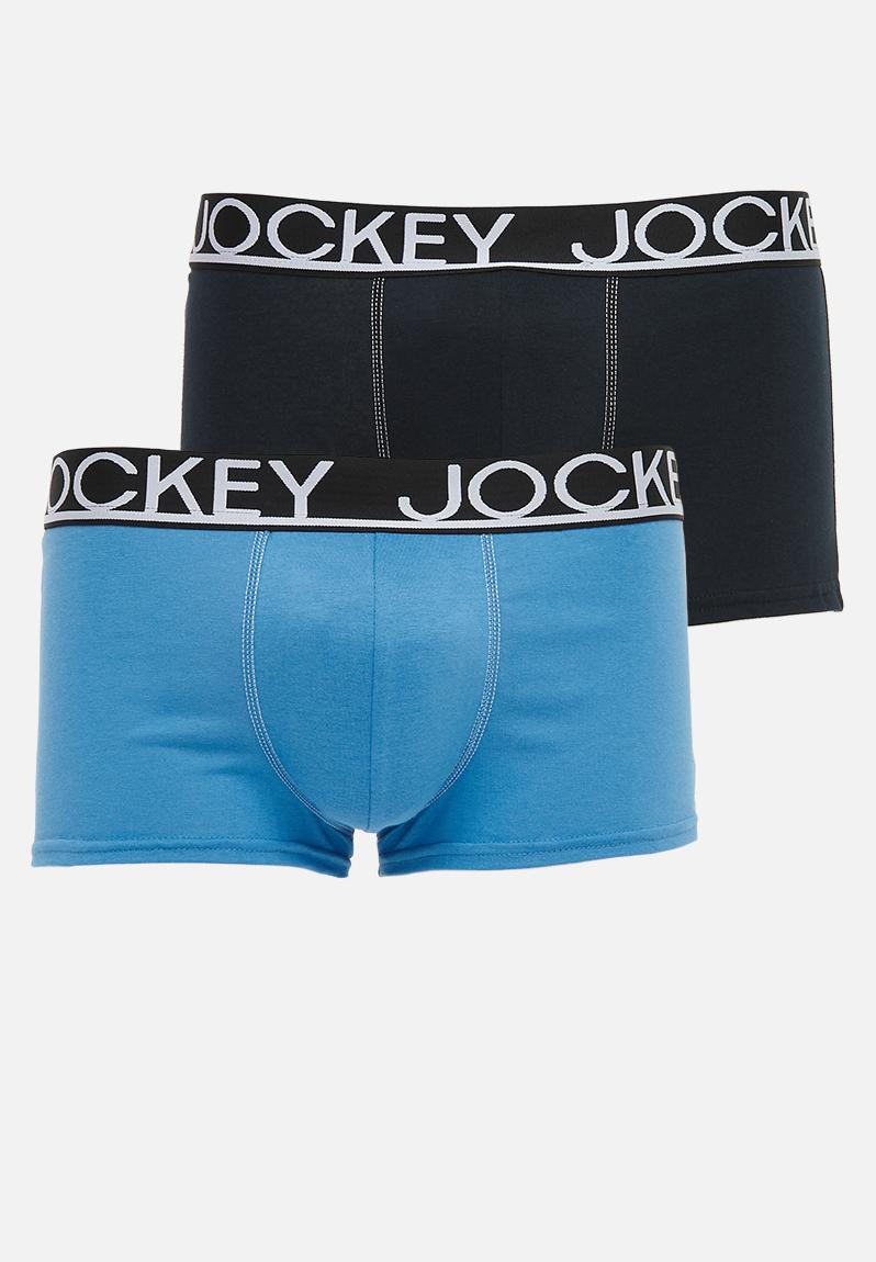 2 Pack exclusive pouch trunk - blue & black Jockey Underwear ...