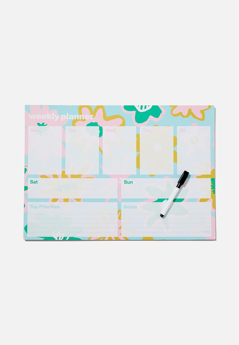 A3 magnetic planner - floral