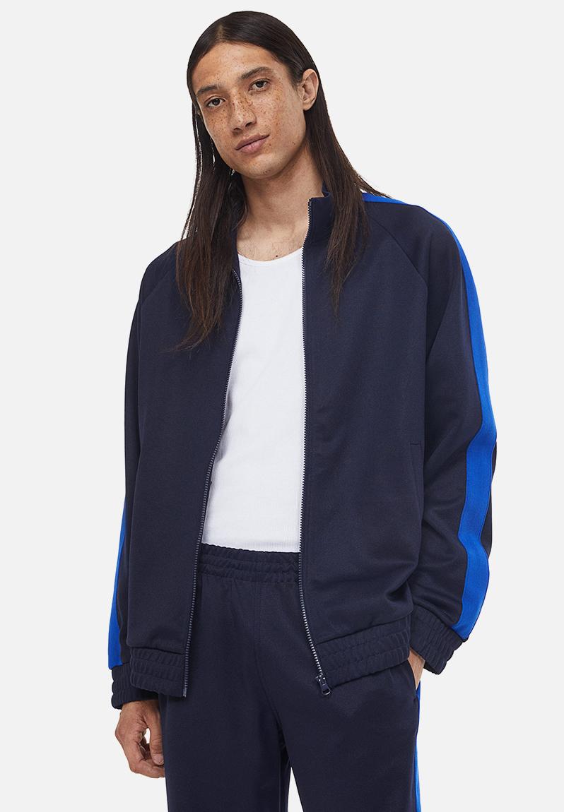 Relaxed fit track jacket - dark blue - 1128217001