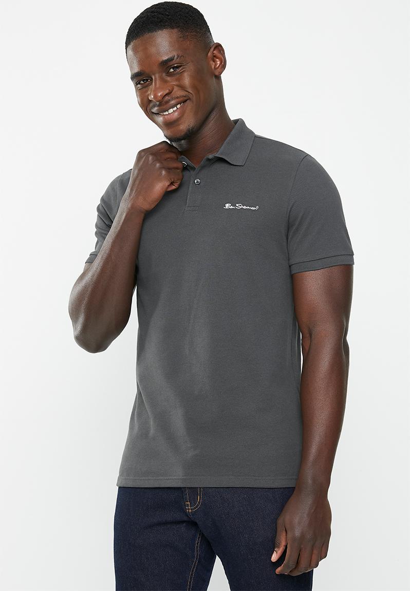 Ben polo ss - charcoal