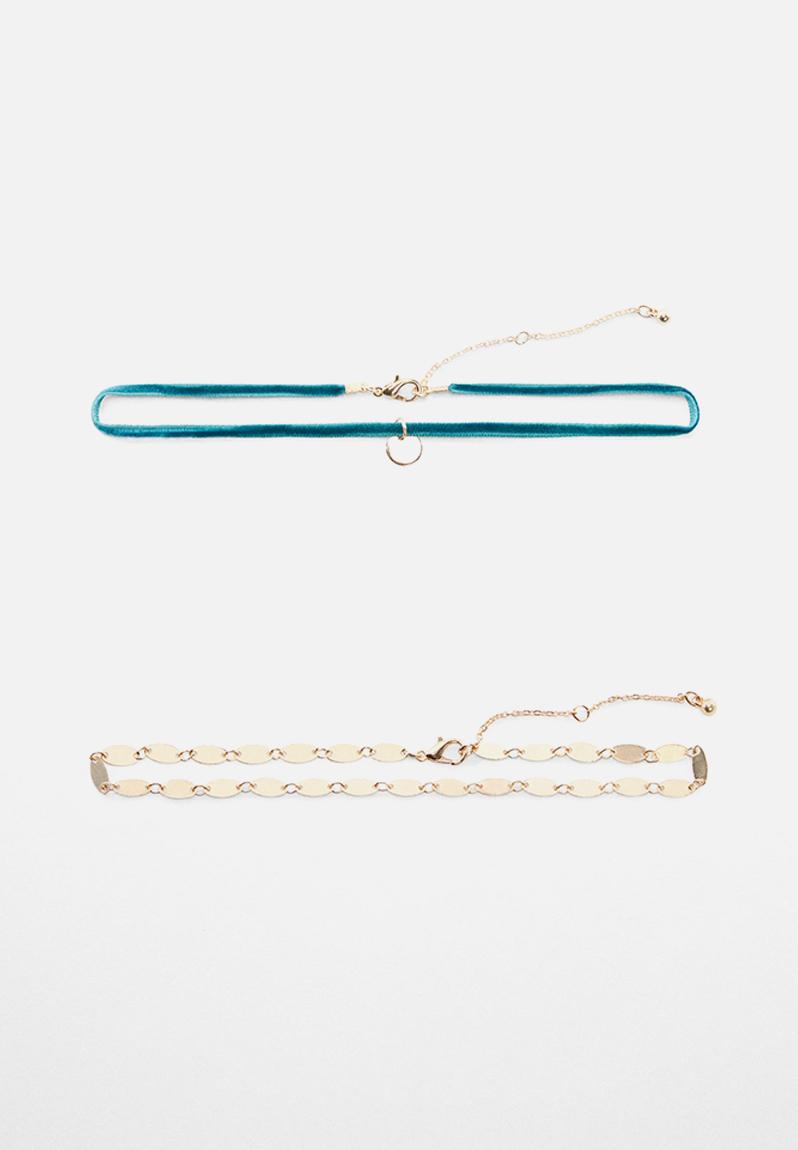 Necklace chocka - blue