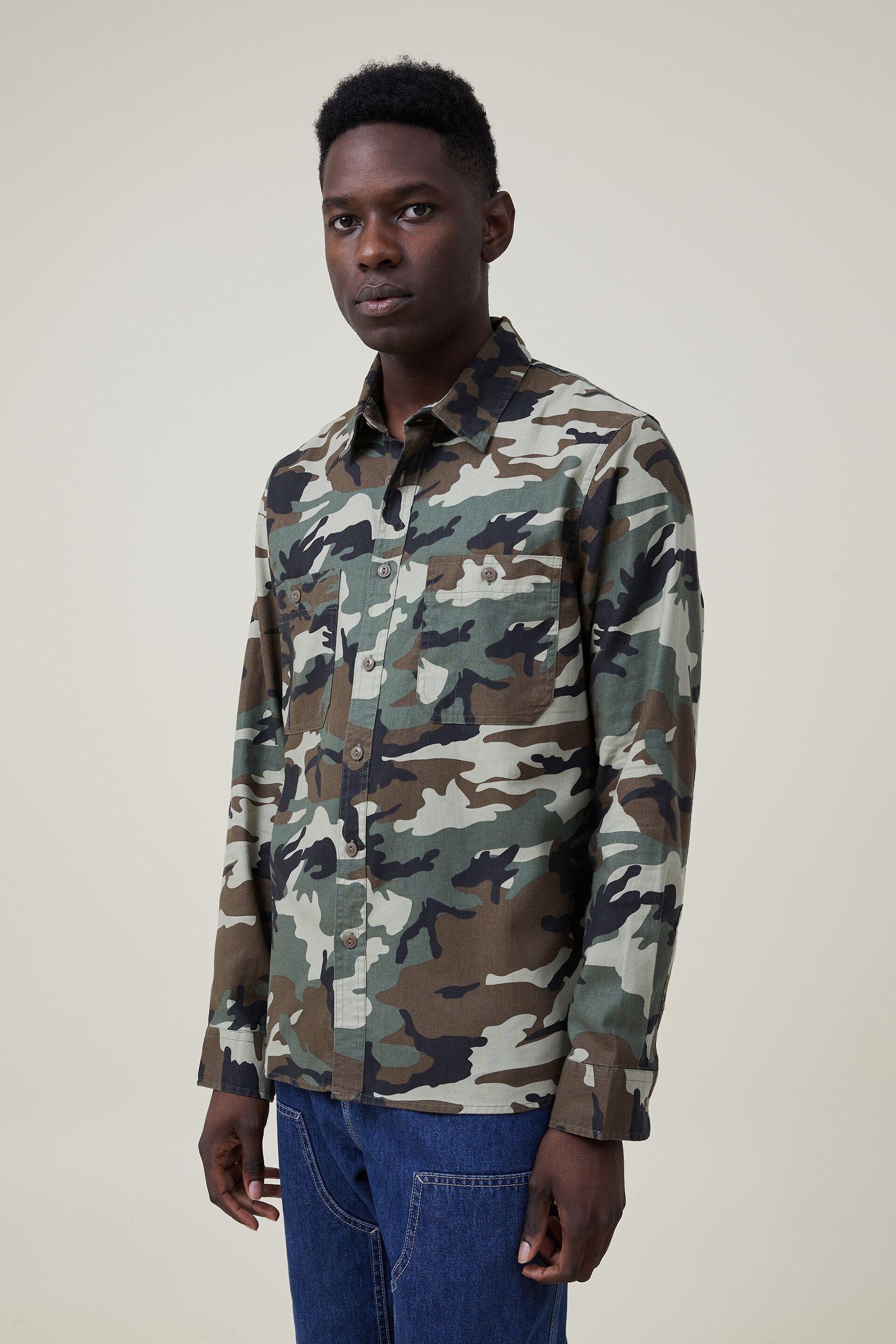 Brooklyn long sleeve shirt - camo