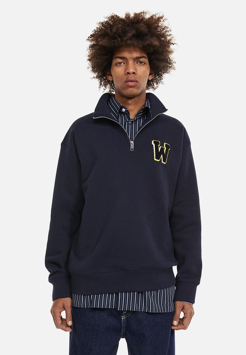 Relaxed fit zip-top sweatshirt - dark blue/snoopy - 1117752002