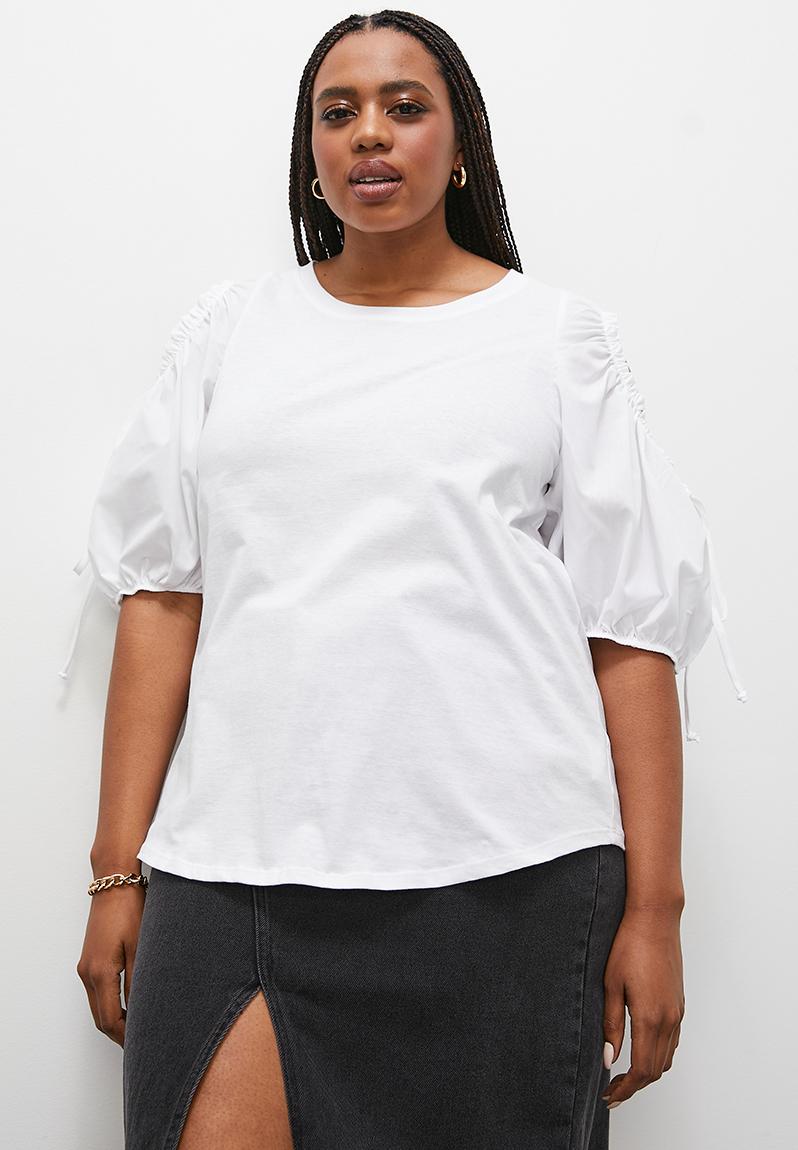 Contrast cut out tee - white1 Superbalist Tops | Superbalist.com