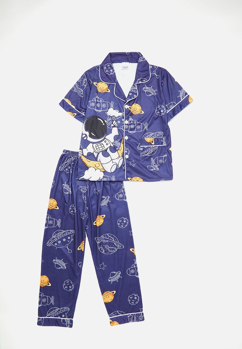 Boys pj set-blue multi1