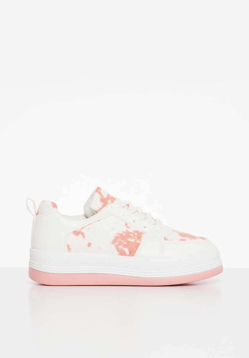 Girls lace up sneakers-pink and white POP CANDY Shoes | Superbalist.com