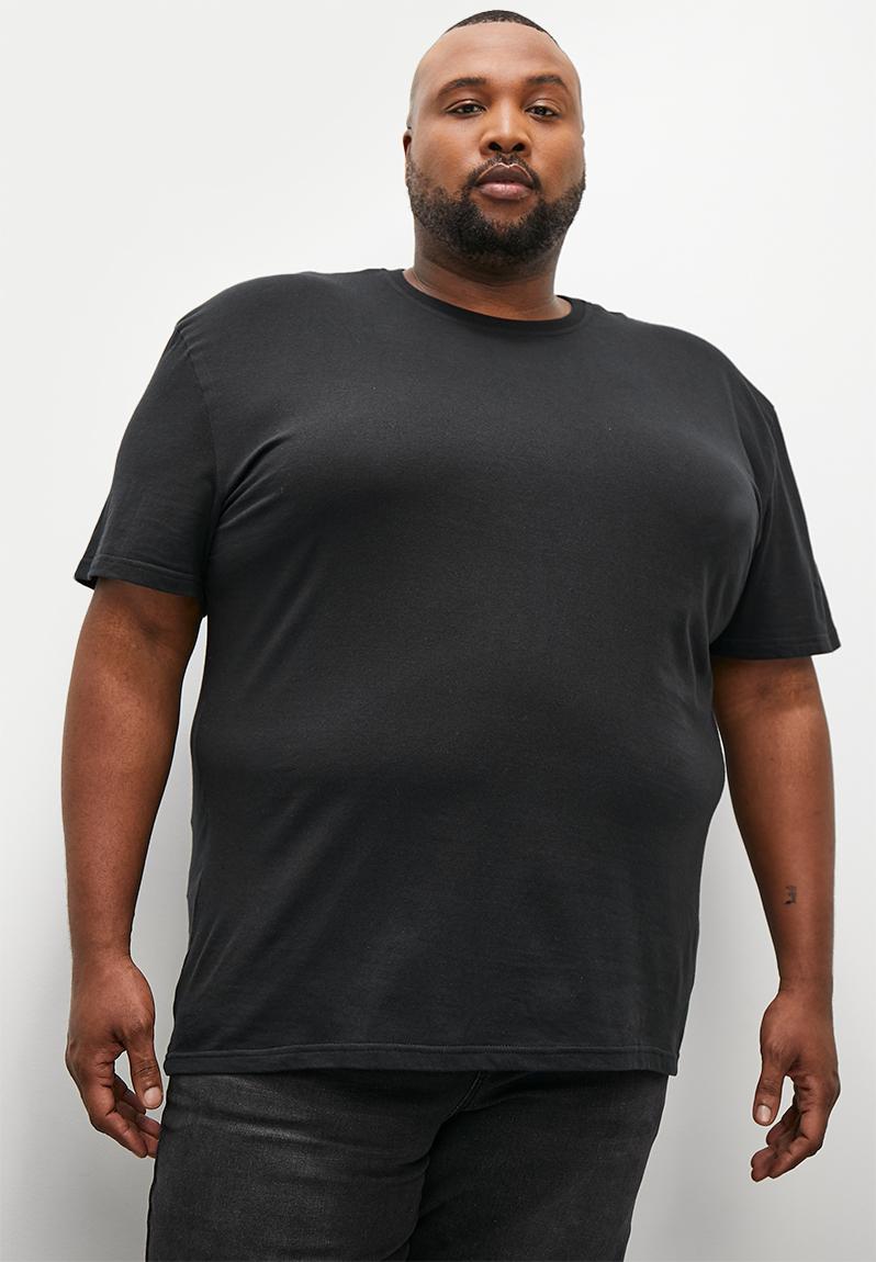 Nate plus BCI crew neck tee - black