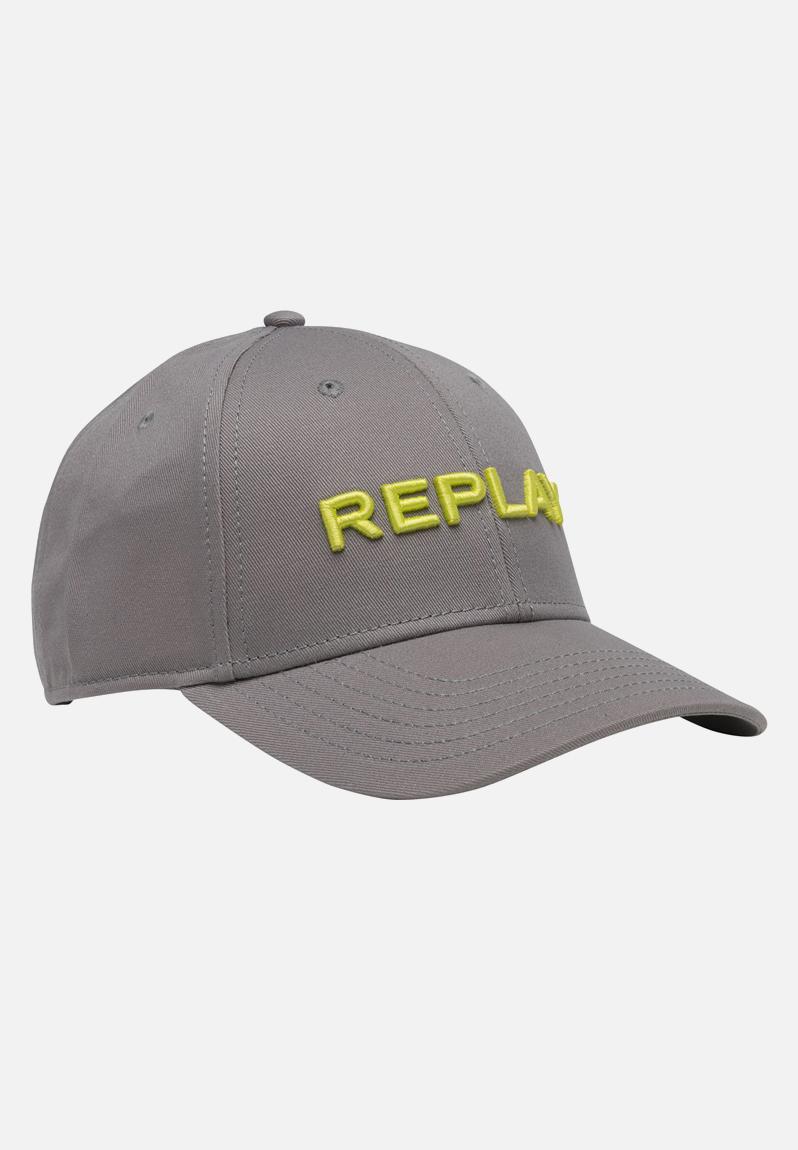 Replay logo cap - iron grey