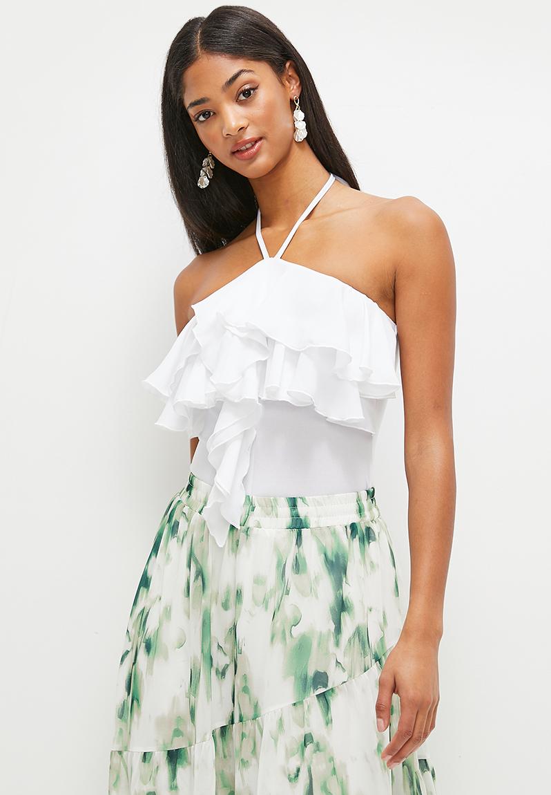Soft ruffle fall bodysuit - white MILLA T-Shirts, Vests & Camis ...