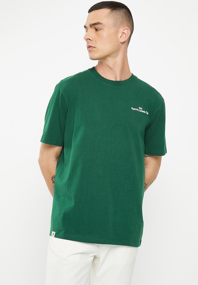 Code ath. club emb tee - green