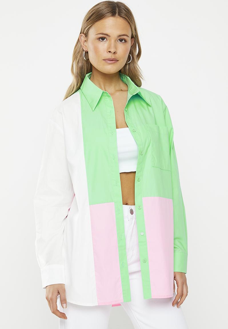 Colourblock shirt - multi Glamorous Shirts | Superbalist.com