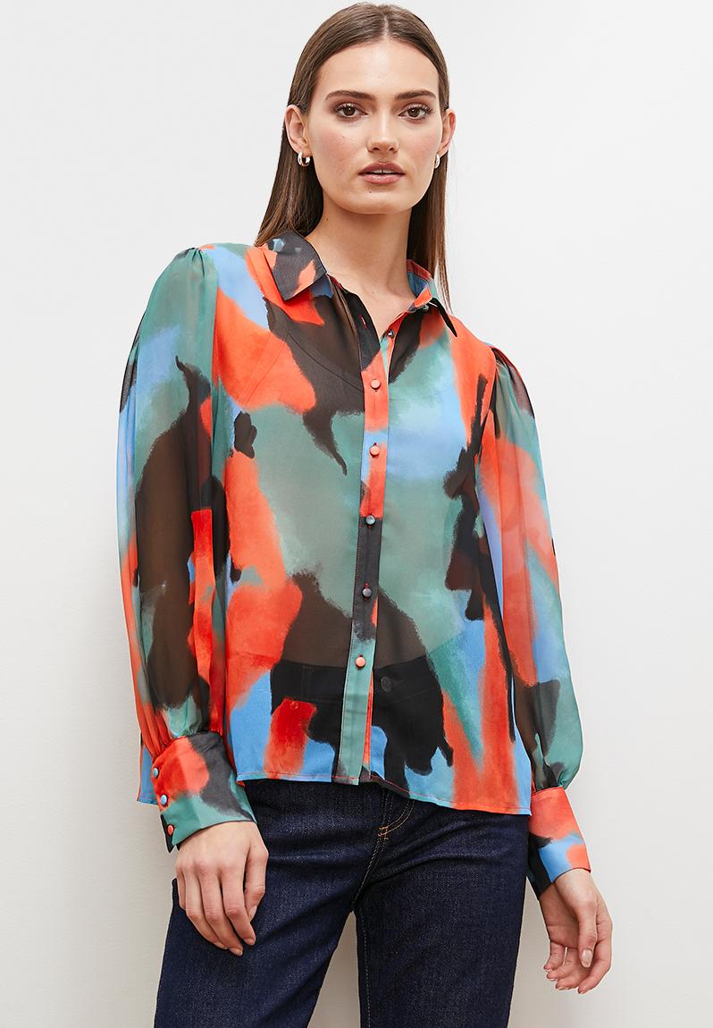 Bell sleeve shirt - abstract tie dye edit Shirts | Superbalist.com