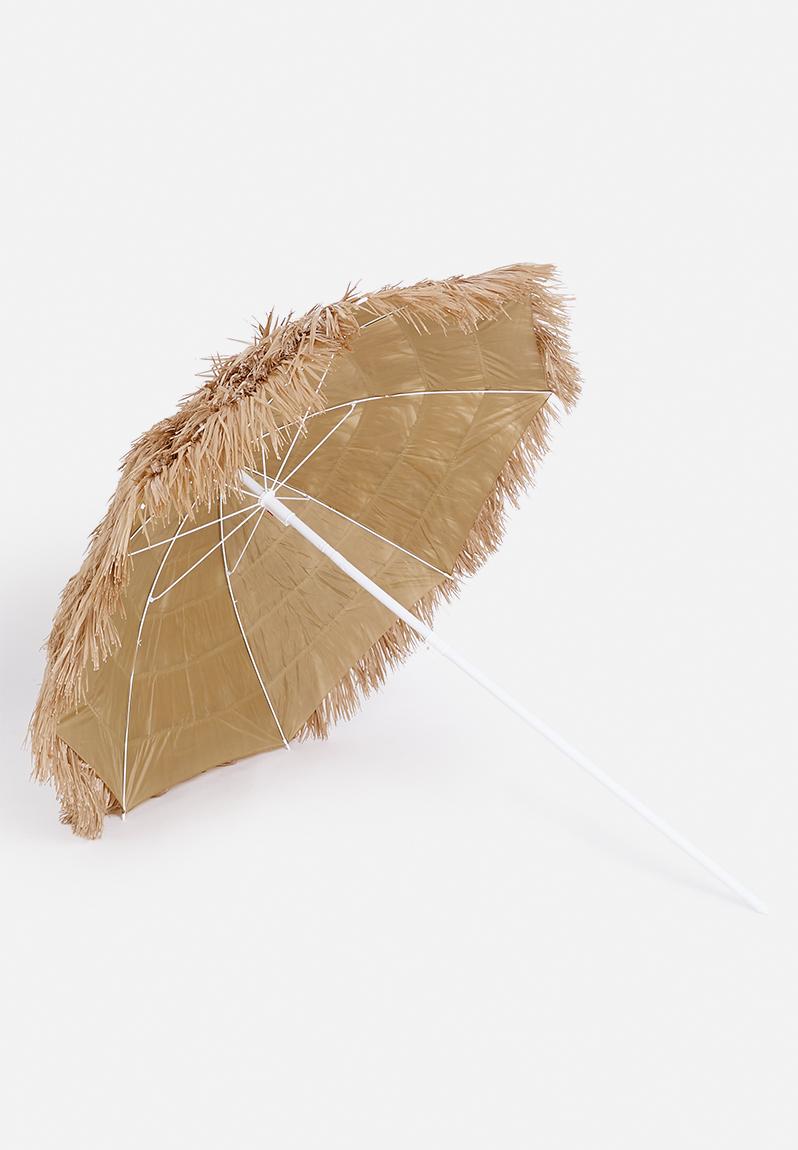 Raffia umbrella - natural