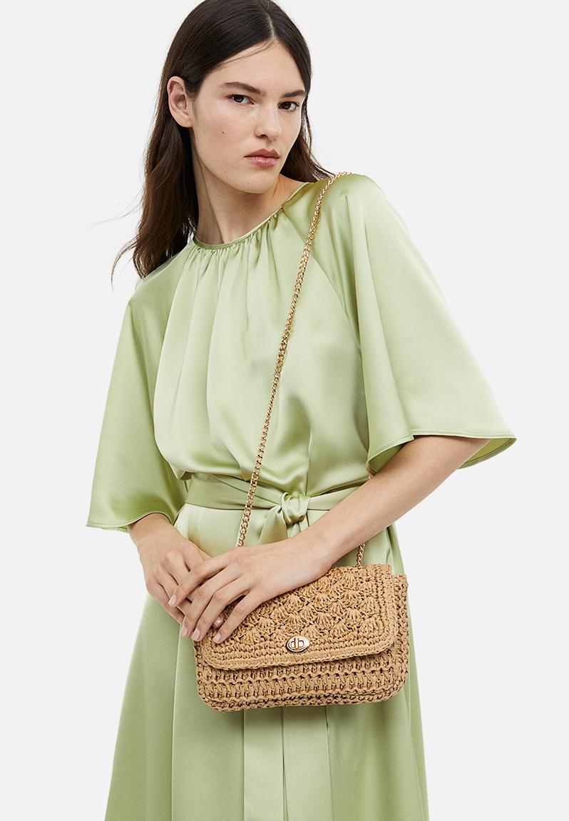 Straw Shoulder Bag Beige 1131217001 Handm Bags And Purses