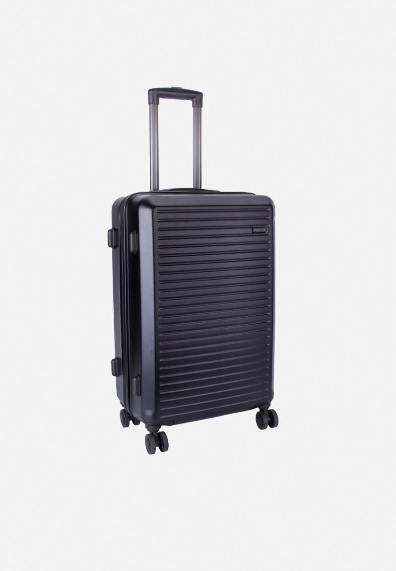 Mahe 4 Wheel Trolley Case - Black L