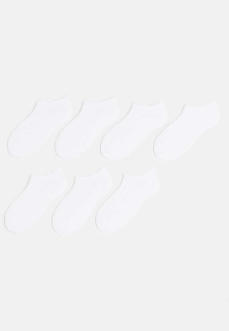 7-pack trainer socks - white5 - 0372860109
