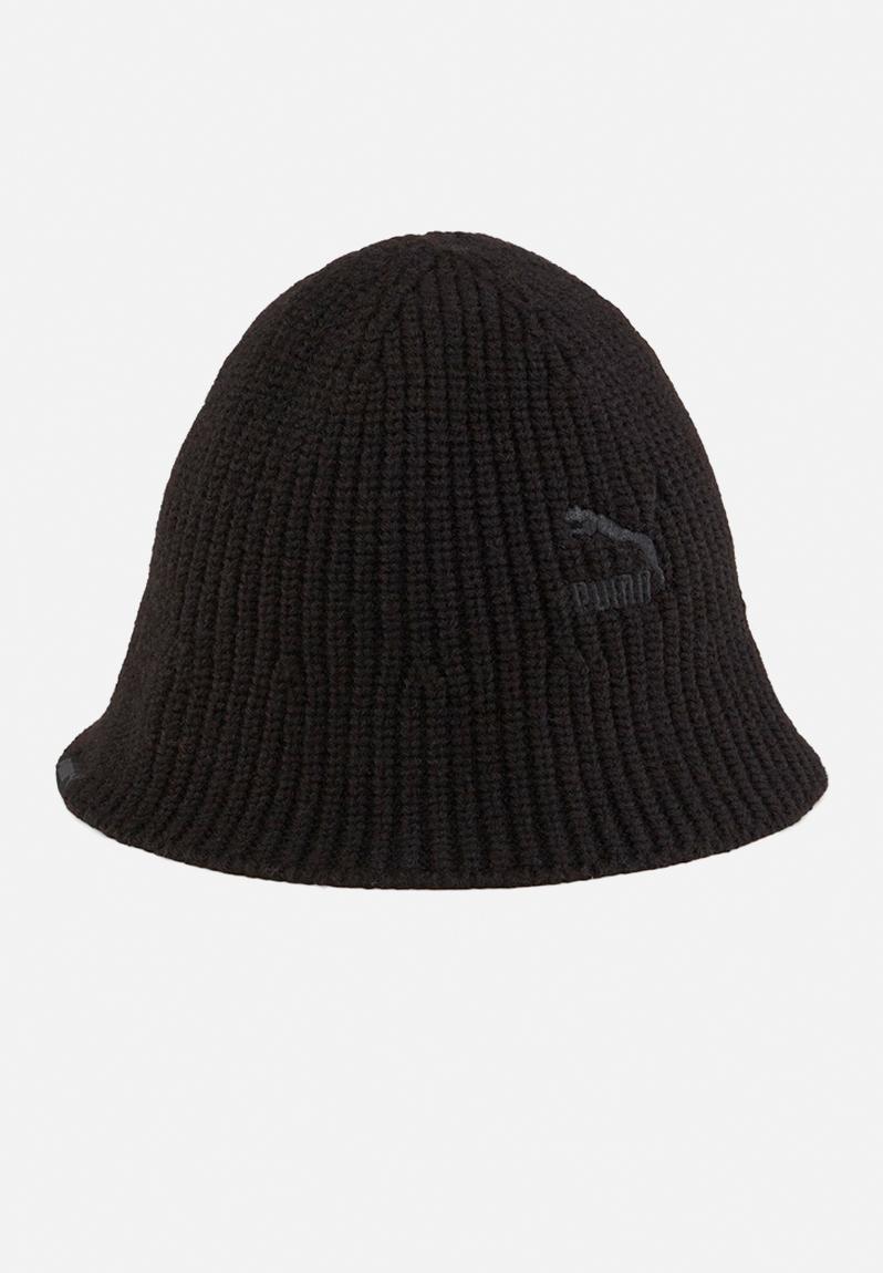 Prime knitted bucket hat - puma black