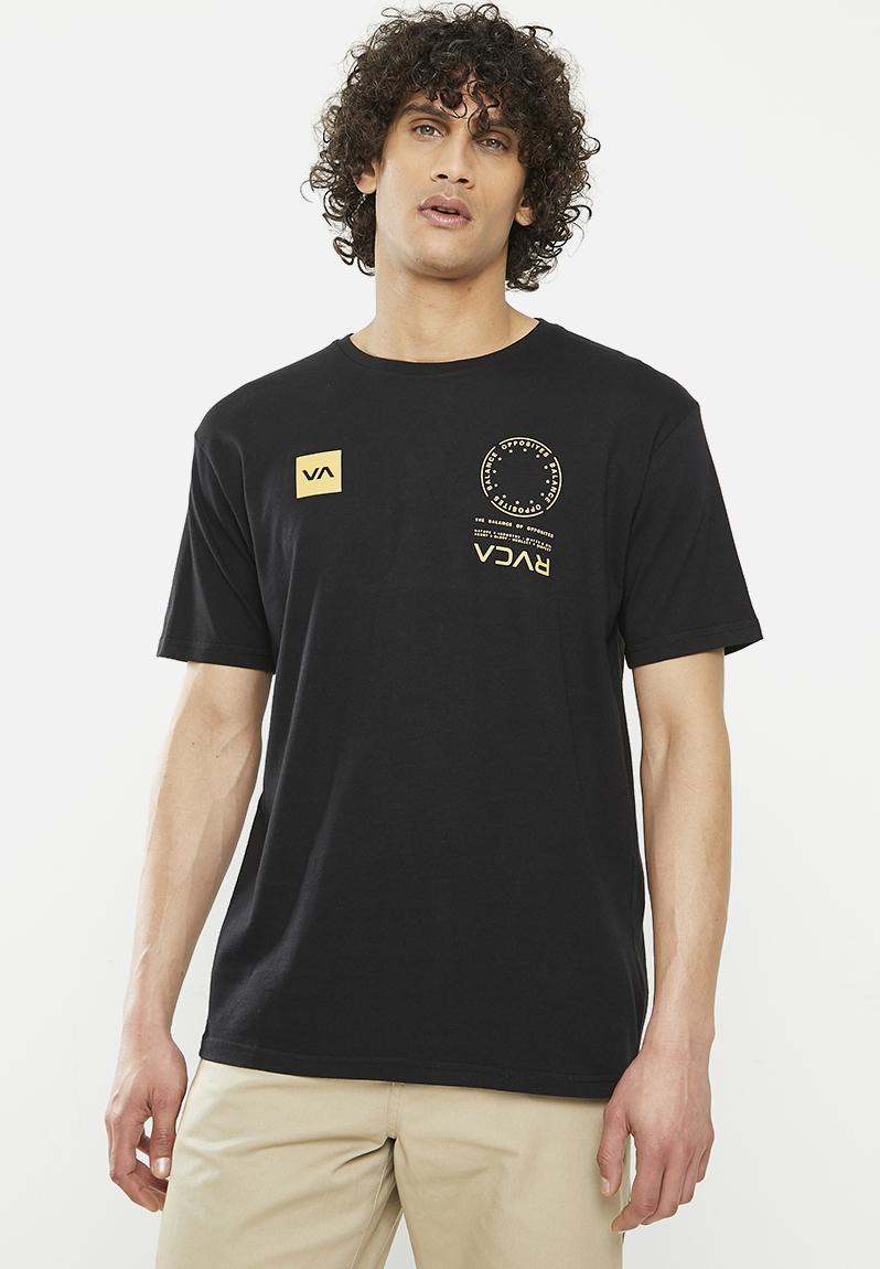 Va mark short sleeve tee - black RVCA T-Shirts & Vests | Superbalist.com