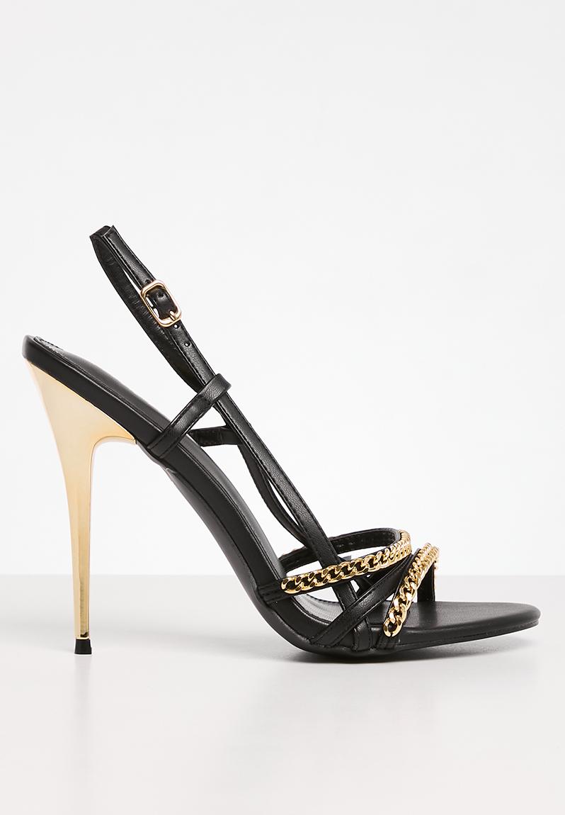 Cleopatra stiletto heel - black Public Desire Heels | Superbalist.com