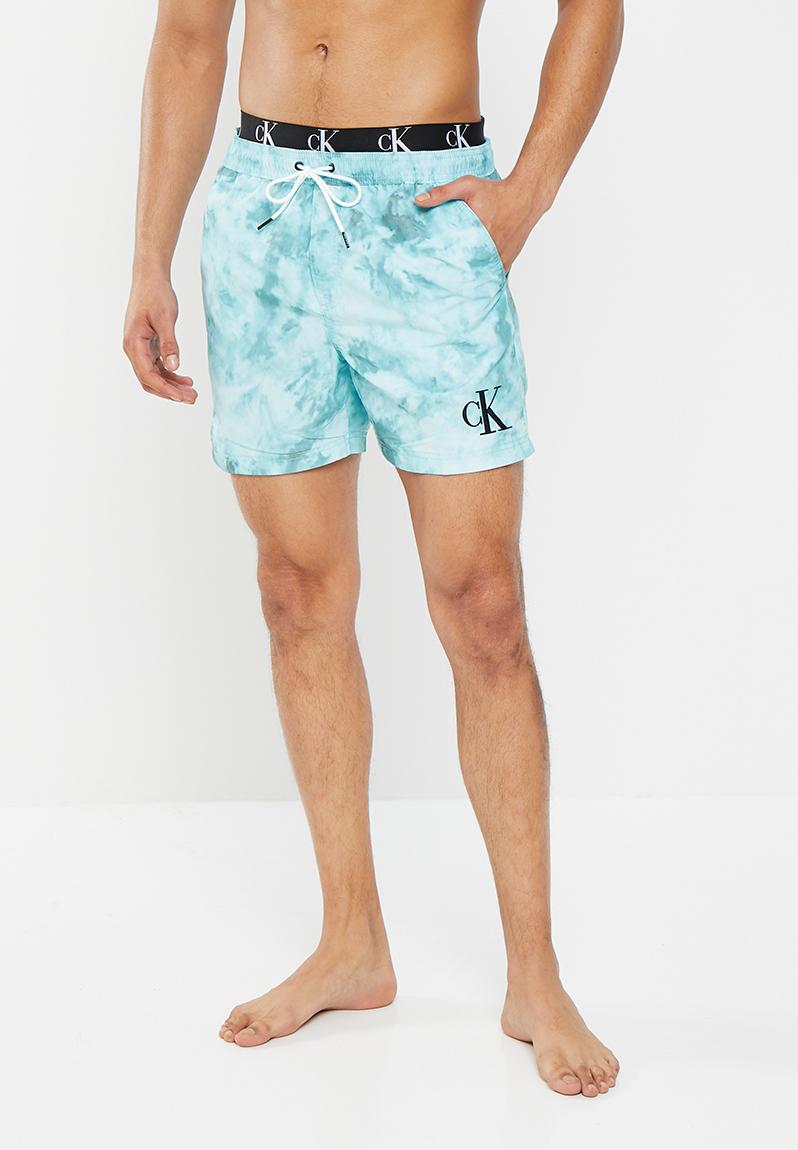 Medium double wb - ck tie-dye blue aop CALVIN KLEIN Swimwear ...