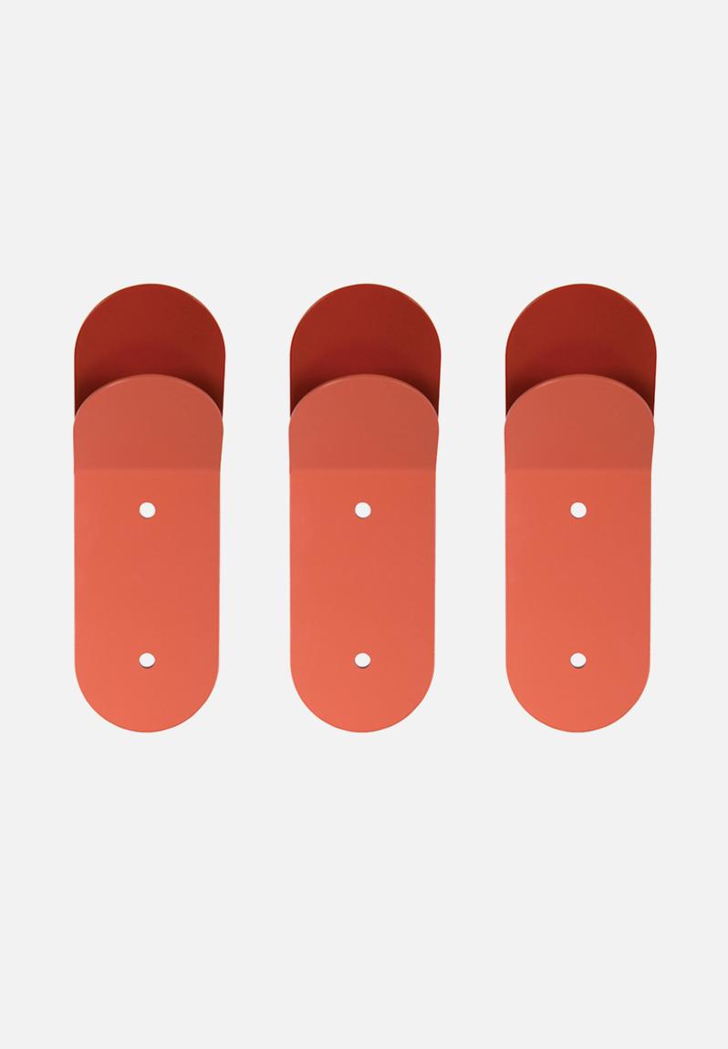Wall hook stack 3 pack - terracotta Popstrukt Decor Accessories ...