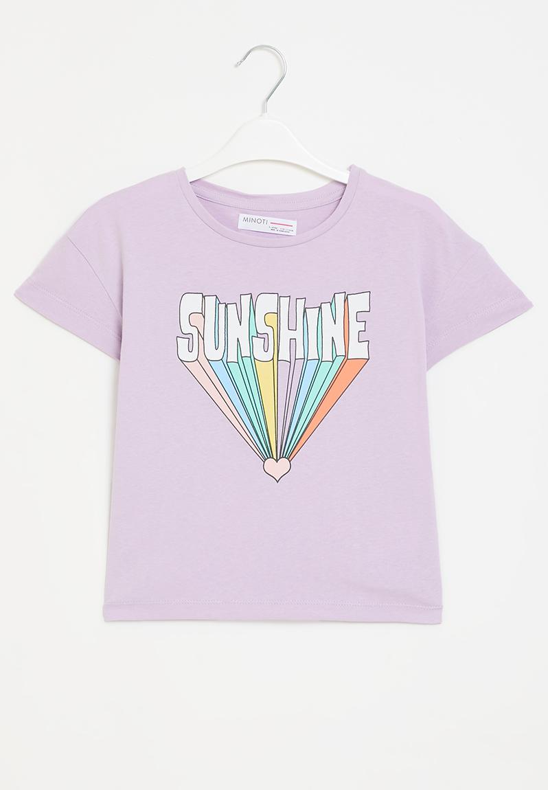 girls lilac basic sunshine tee - Lilac
