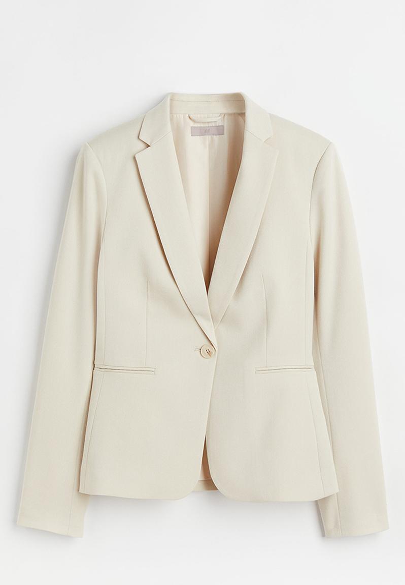 Fitted jacket - cream - 0988242011