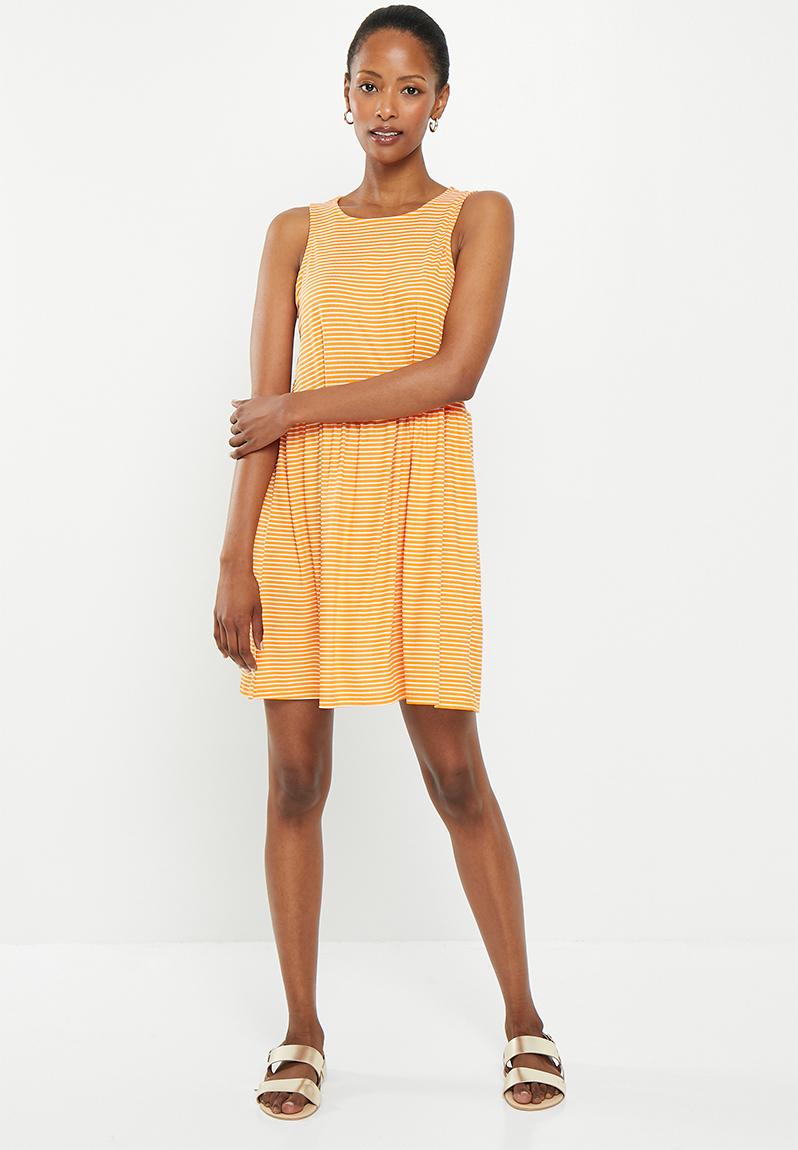 Madi jill sleeveless dress - radiant yellow snow white