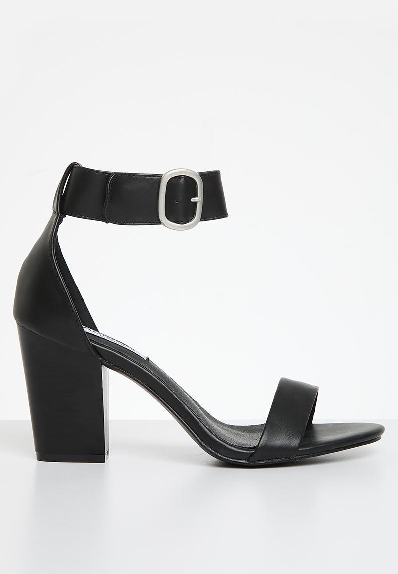 Allan 2 ankle strap blockheel sandal - black