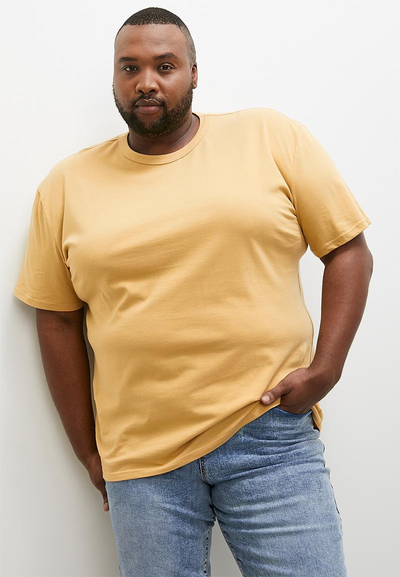 Aaron plus BCI relaxed fit tee - stone