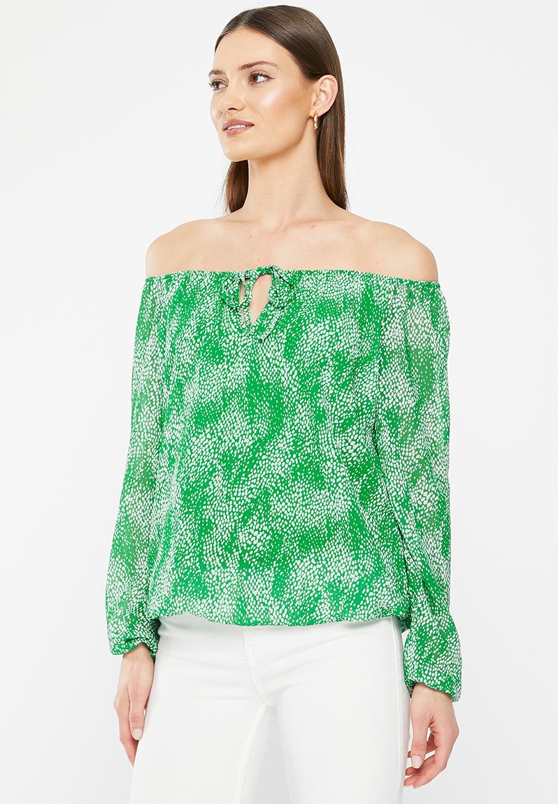 Longsleeve Blouse - Green Diverse HAILYS Blouses | Superbalist.com