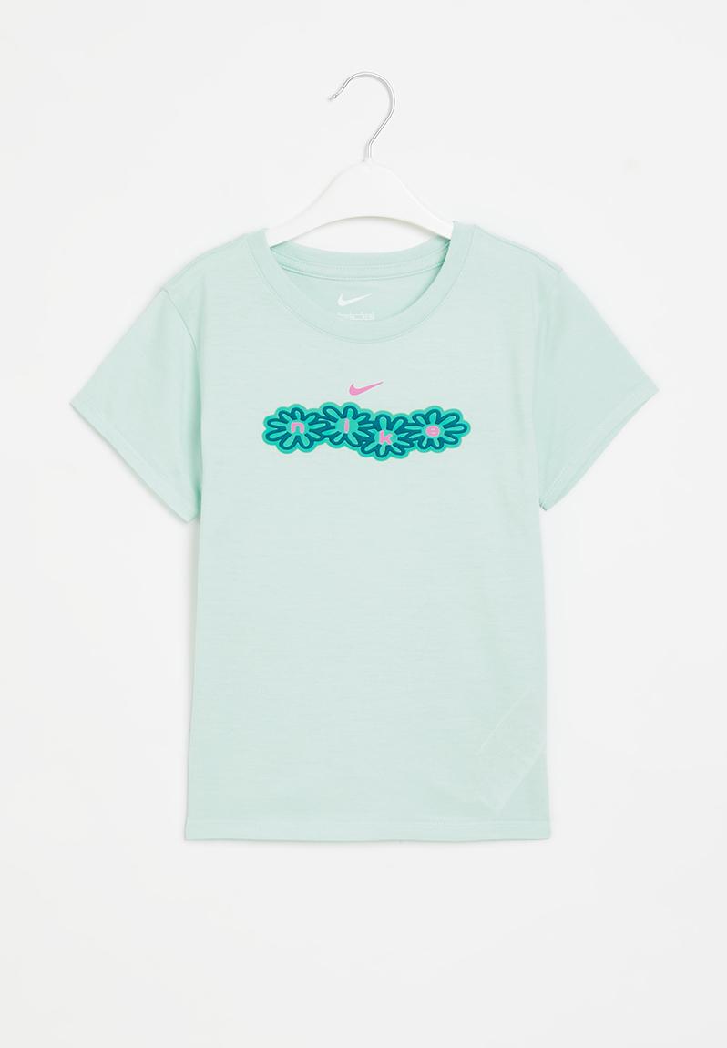 Nike flower logo tee - jade ice Nike Tops | Superbalist.com