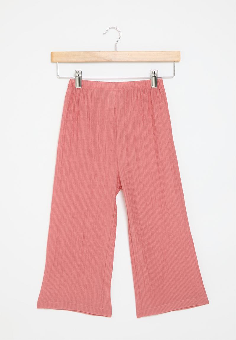 Girls textured pants - pink POP CANDY Pants & Jeans | Superbalist.com