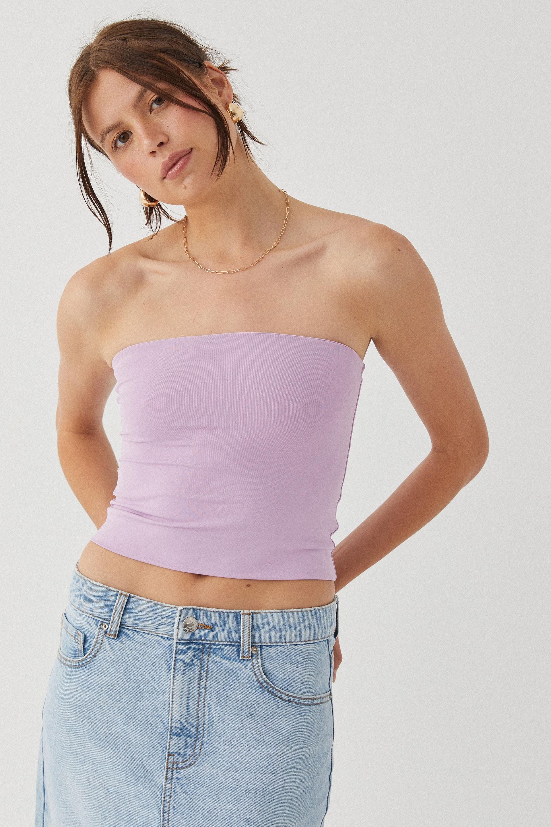 Luxe Longline Tube Top - Misty Violet