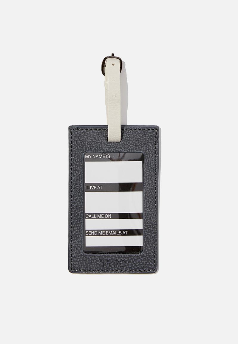 Off the grid luggage Tag - ric rac tile & welsh slate