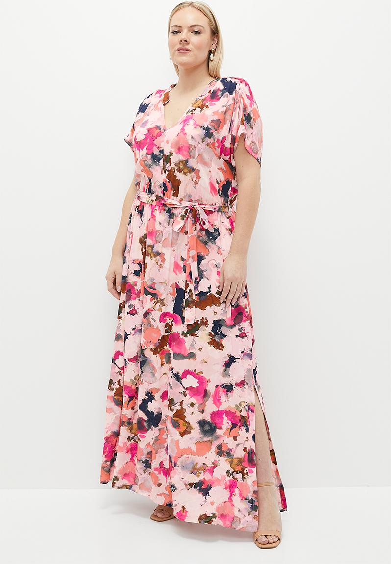 Plus West - Rust/Cerise Abstract AMANDA LAIRD CHERRY Dresses ...