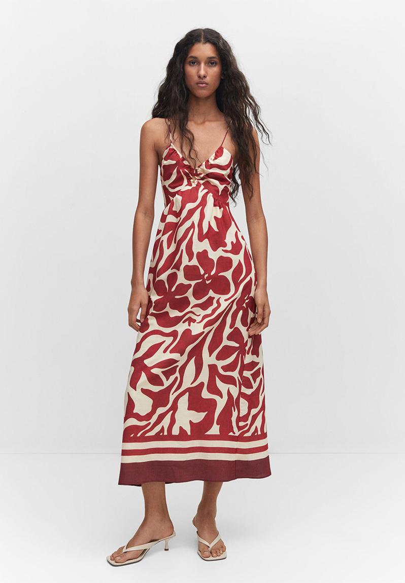 Dress lisal-h - dark red