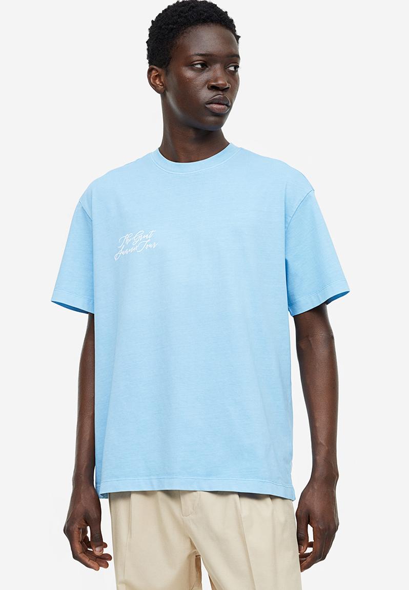 Relaxed fit printed t-shirt - light blue/summer tour - 1179240001