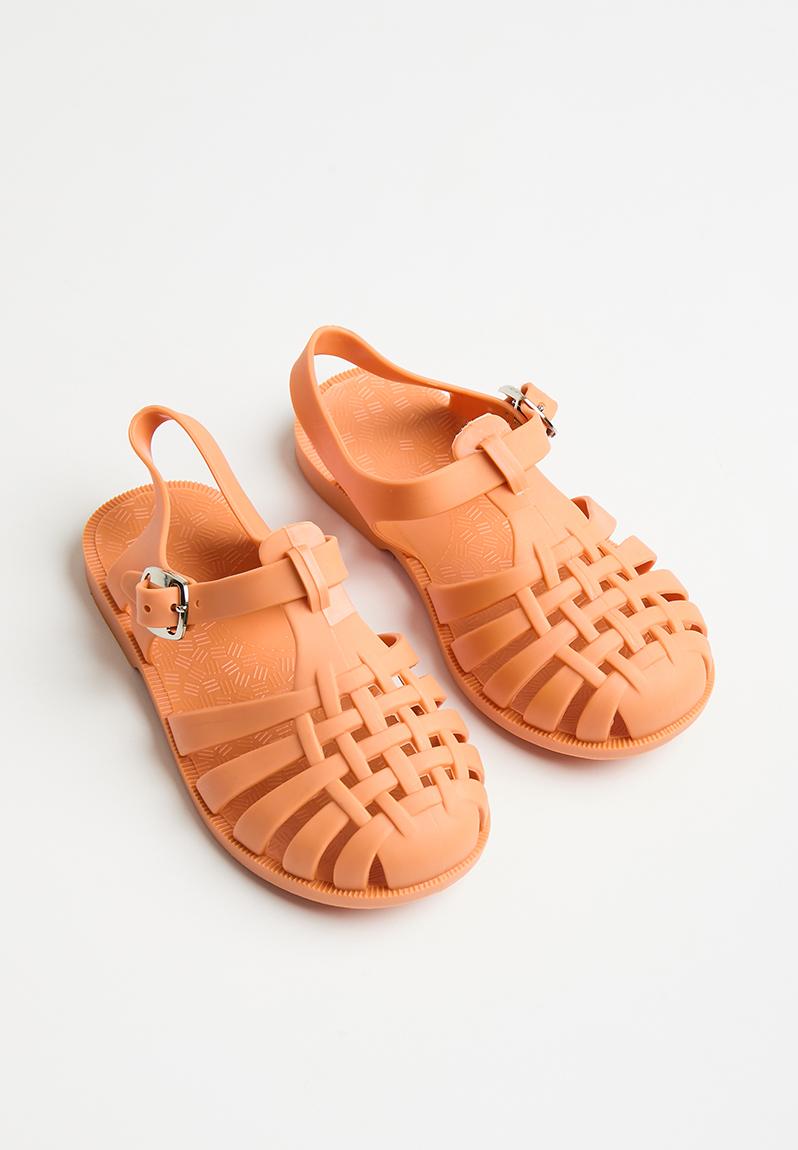 Girls Jelly Sandals Orange Pop Candy Shoes