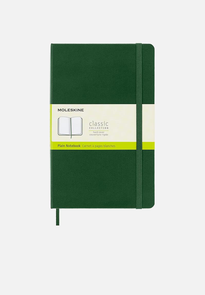 Classic large plain notebook - green Moleskine Notebooks & Diaries ...