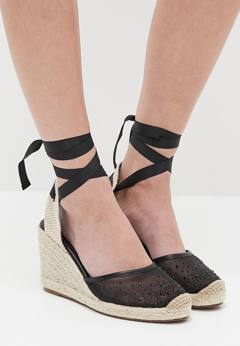 Mesh wedge - black